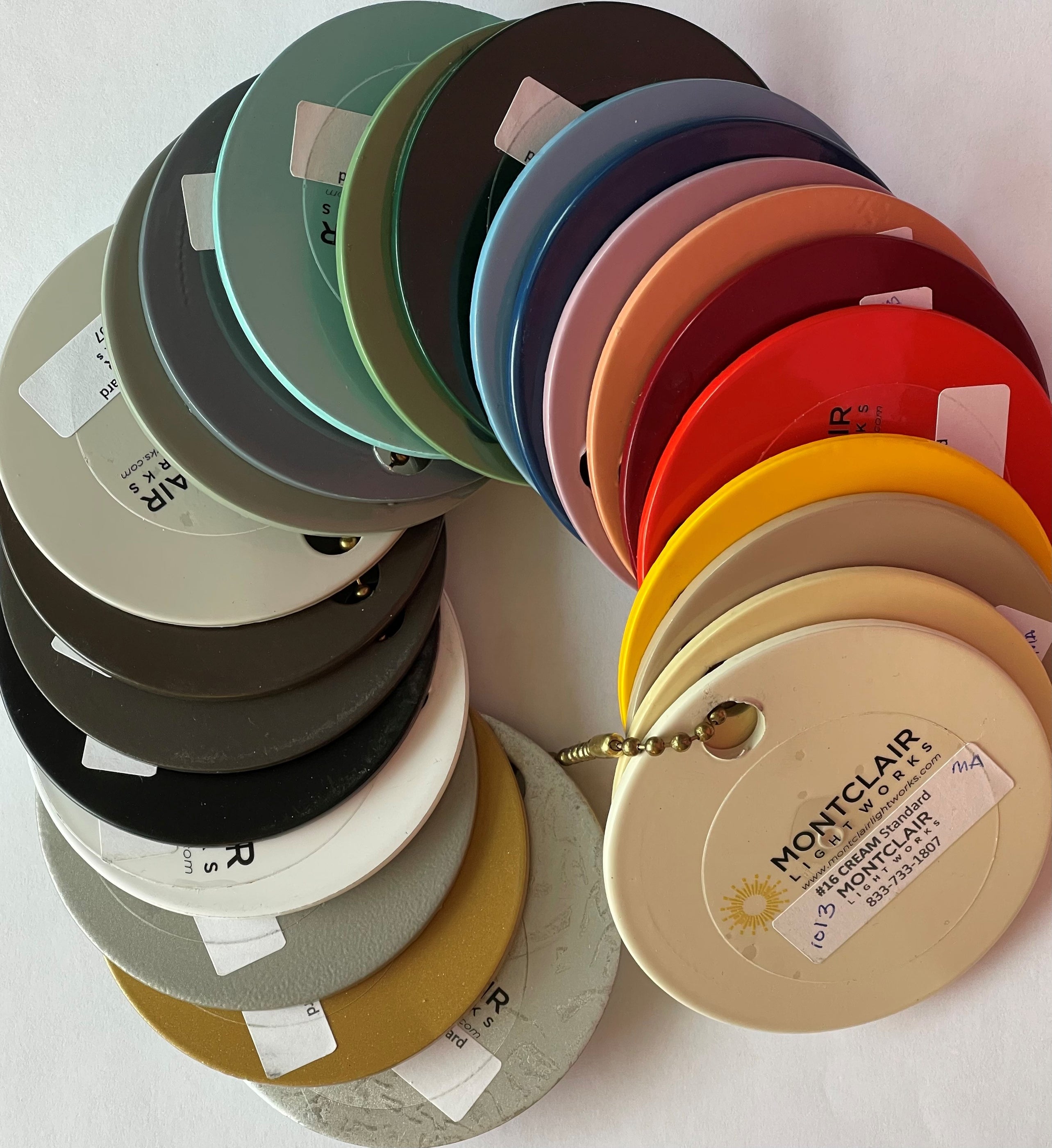 Metal Finish and Fabric Cord Sample Set — Montclair Light Works