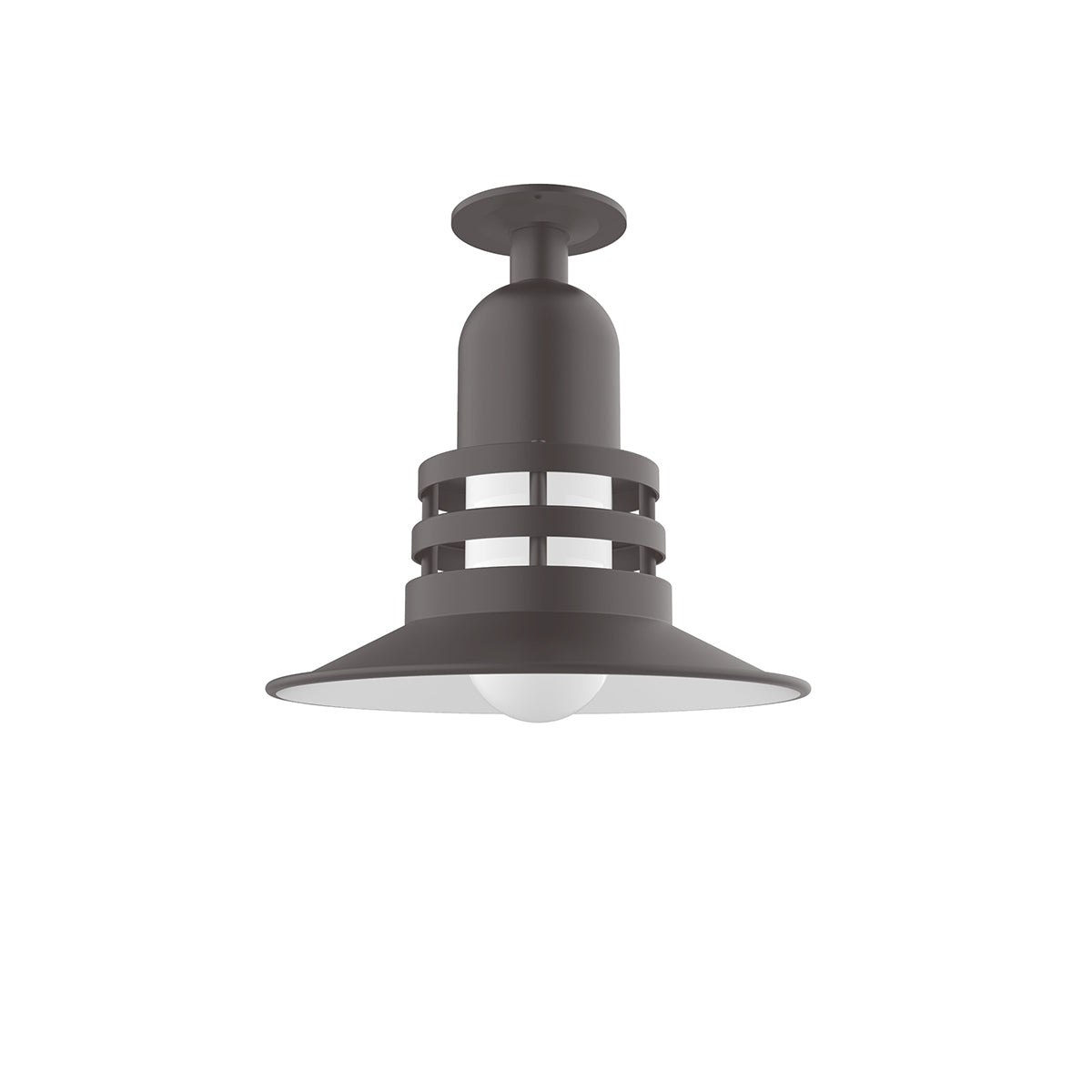 Atomic 12" Flush Mount Light in Bronze Matte in Bronze Matte ...