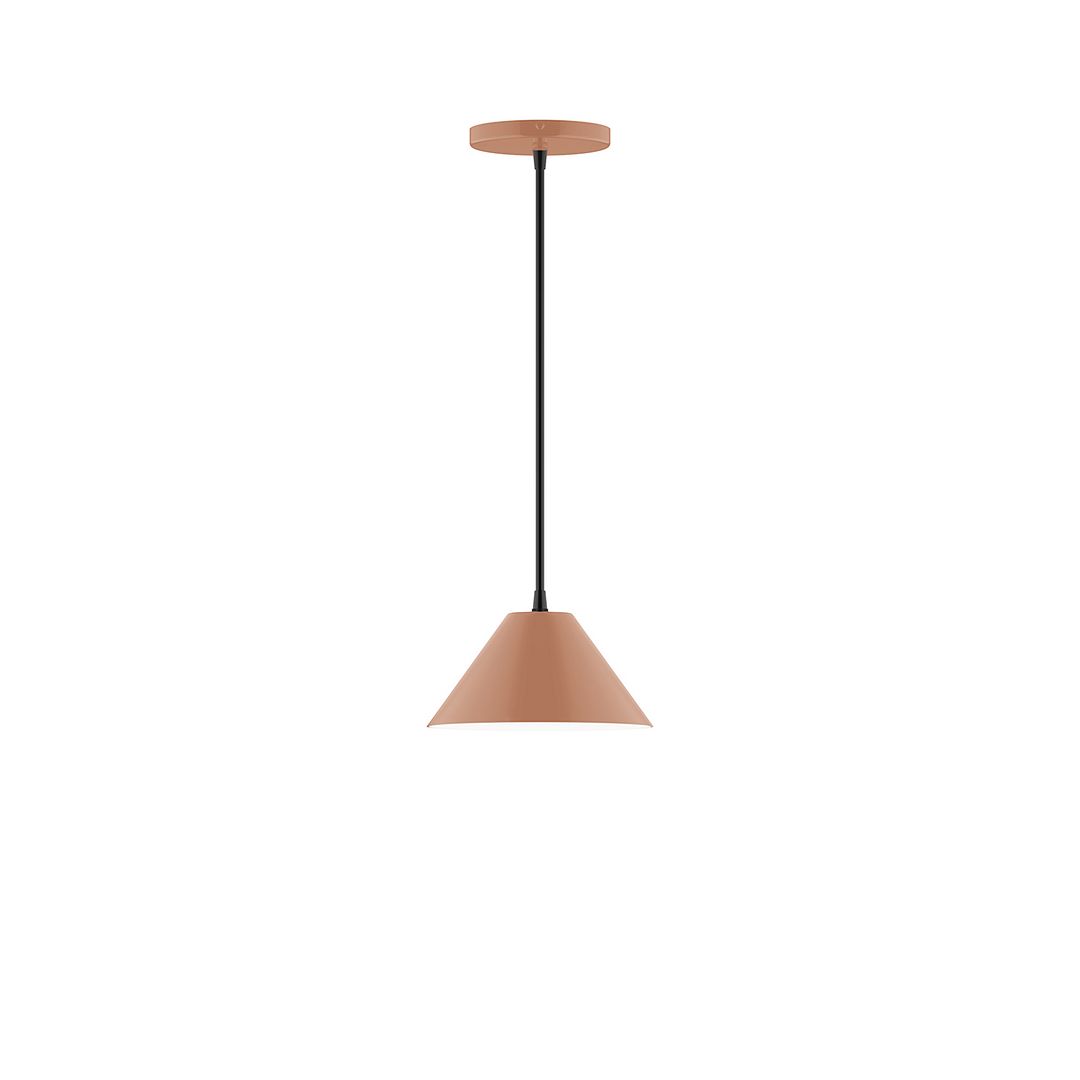Axis Pinnacle 8" LED Pendant Light in Terracotta | Montclair Light Works