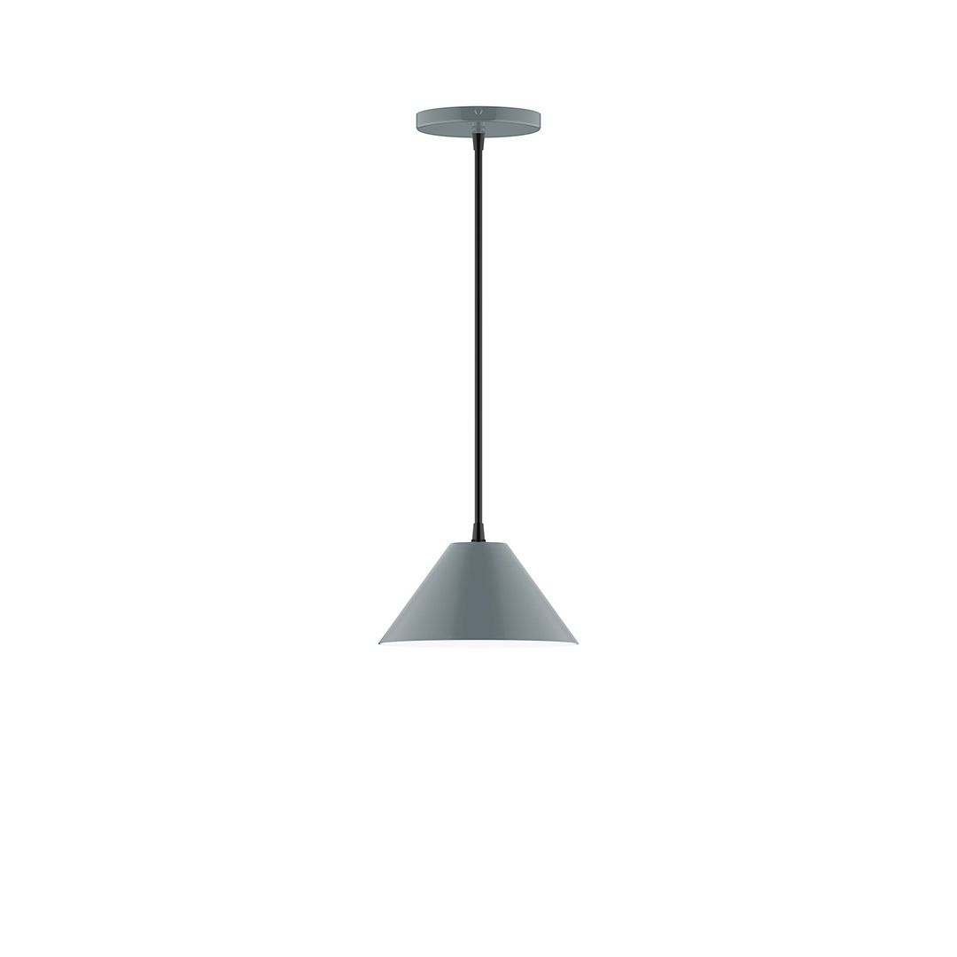 Axis Pinnacle 8" LED Pendant Light in Slate Gray | Montclair Light Works