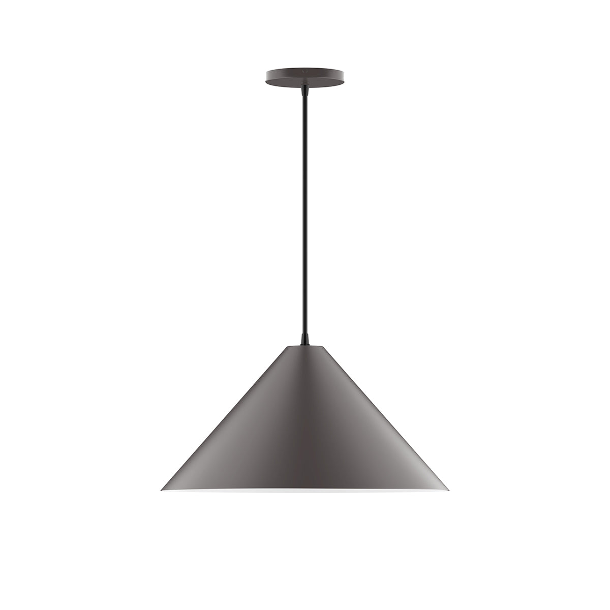 Pinnacle 18" Pendant in Bronze Matte | Montclair Light Works