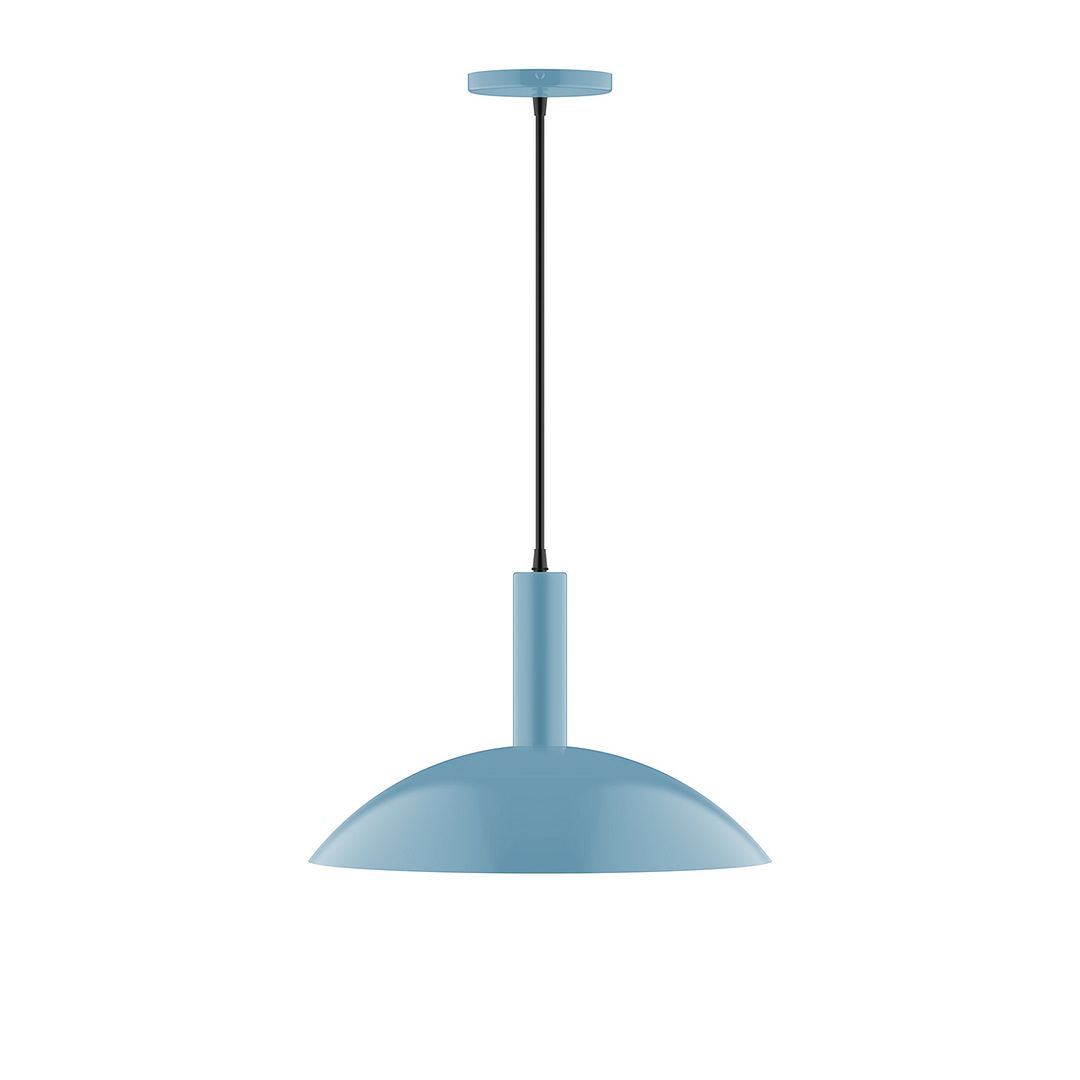 Stack Glow 16" LED Pendant Light in Light Blue | Montclair Light Works