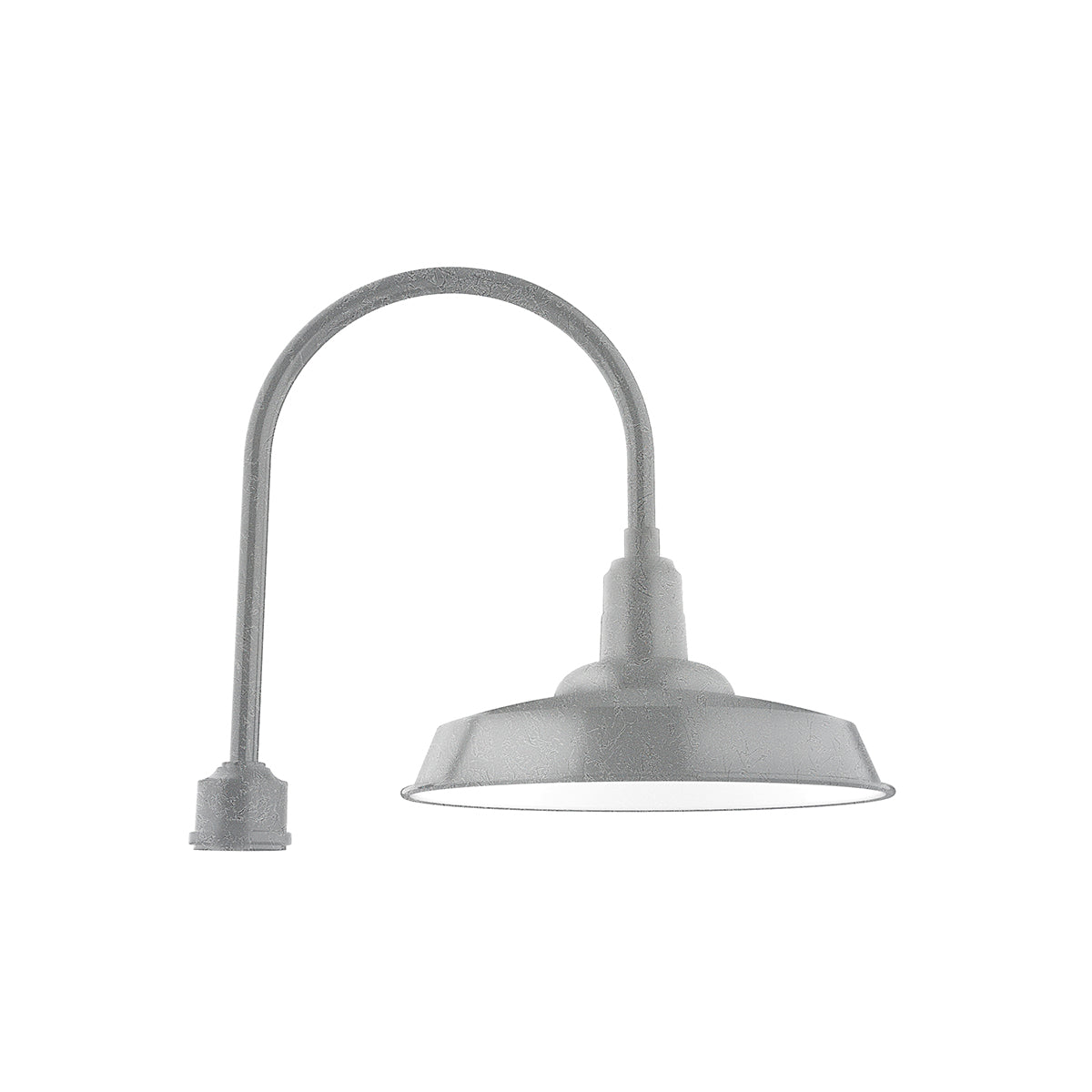 Warehouse 18" LED post top mount in Painted Galvanized | Montclair ...