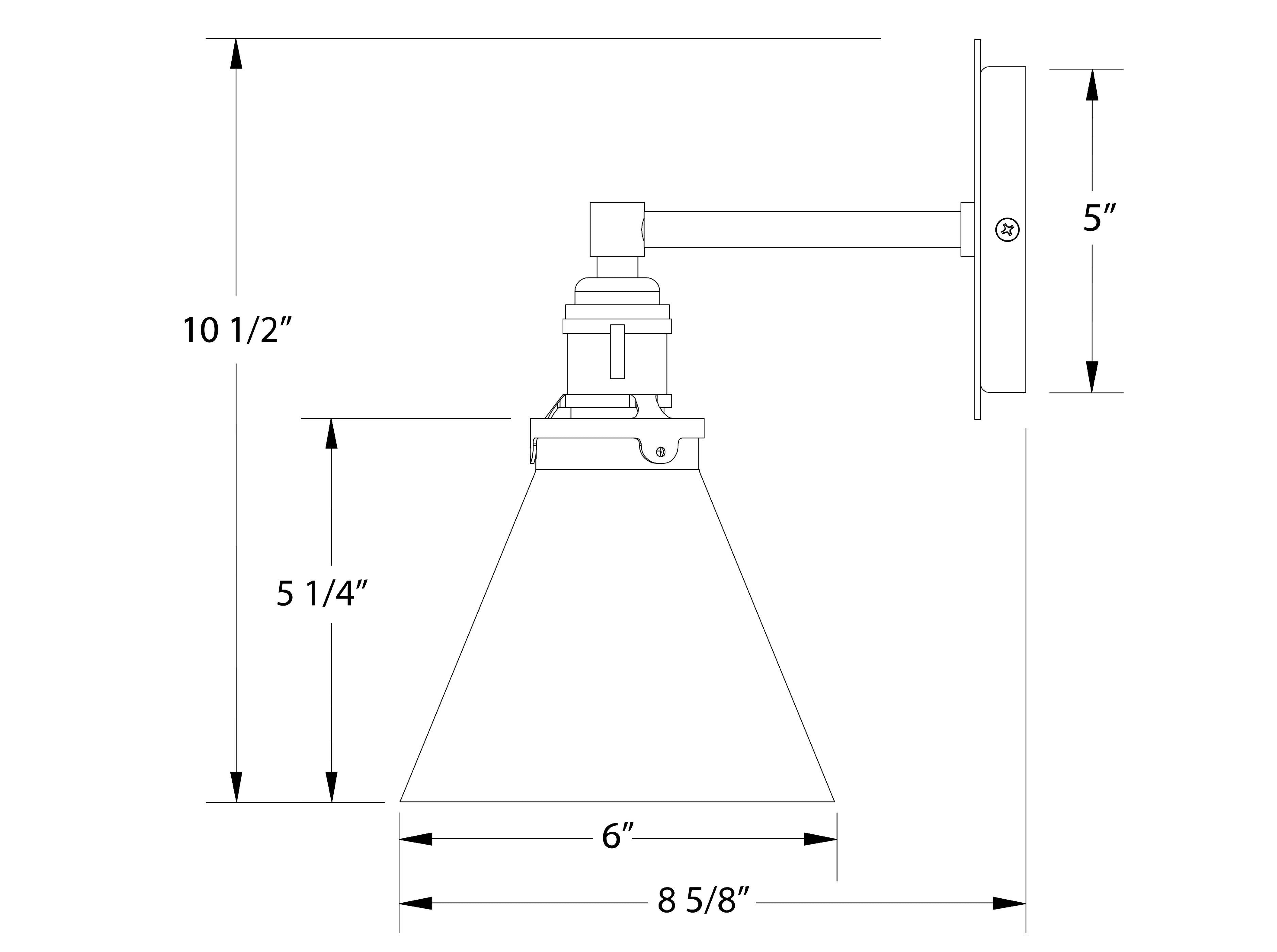 Uno 6" Wall Sconce in Slate Gray with Brushed Nickel | Montclair Light ...