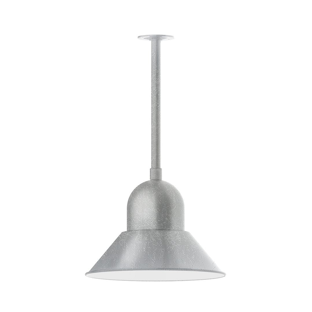 Prima 16" LED Stem Mount Pendant Light in Painted Galvanized ...