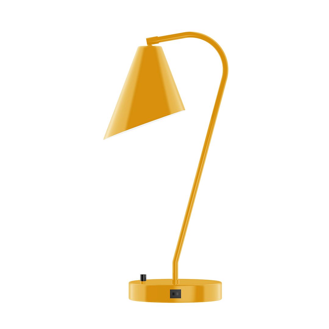 J-Series Jasmine Table Lamp in Bright Yellow | Montclair Light Works